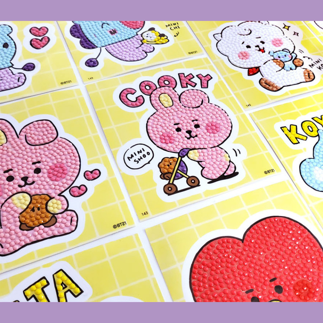 BT21 DIY Cubic Decostickers Buddy Series | KPOP, KDRAMA, HANDMADE, KBEAUTY