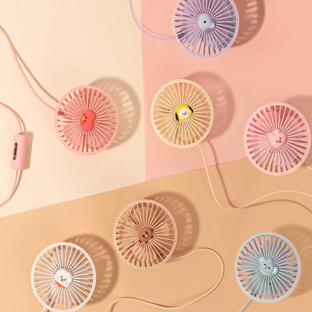 BT21 Linefriends Baby Car Mini Usb Led 3 Speed Modes Fan | KPOP, KDRAMA ...