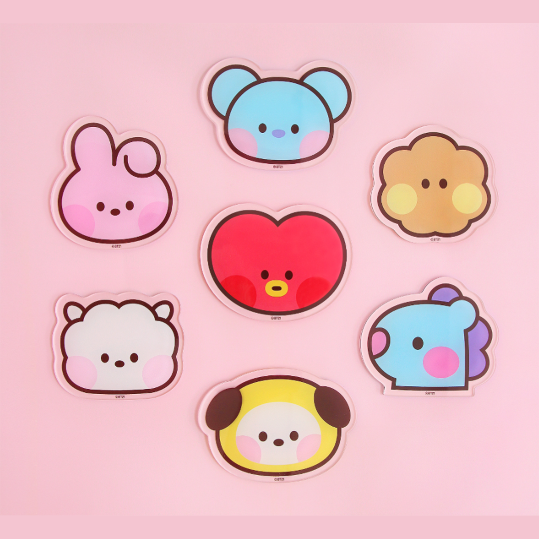 BT21 Minini Face Acrylic Coaster CHIMMY | KPOP, KDRAMA, HANDMADE, KBEAUTY