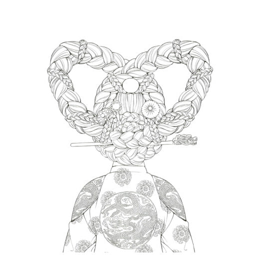 korean hanbok coloring pages