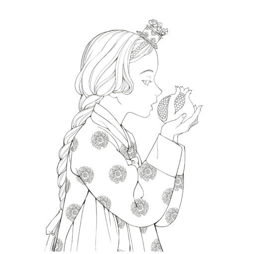 cute coloring pages korean
