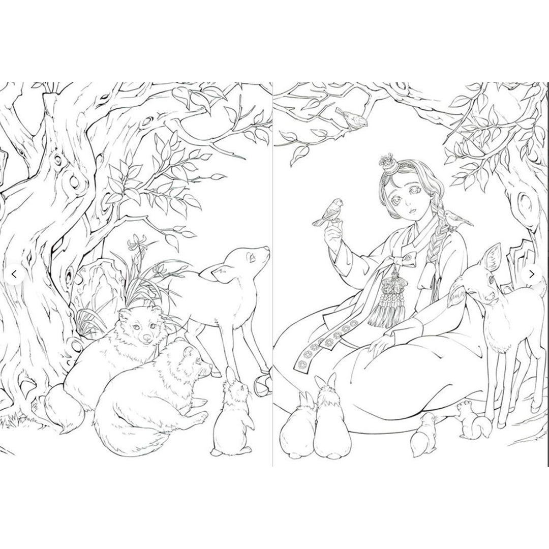 south korea coloring book